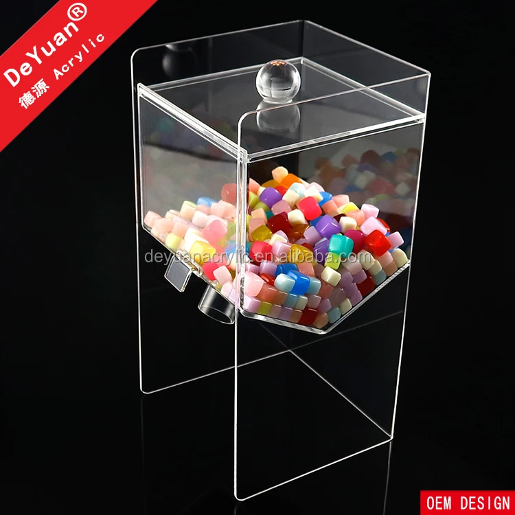 Custom Acrylic Box For The Candy Shop/ Acrylic Sweet Dispenser ...
