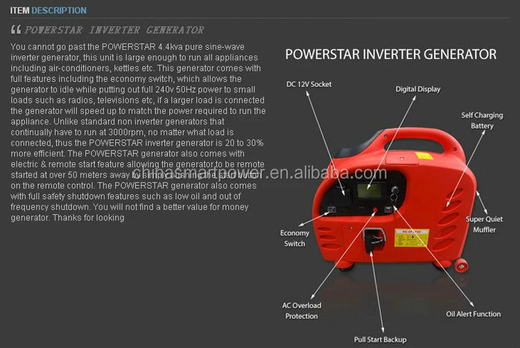 2025 China 240v Red Color Inverter Generator - Buy 240v Inverter ...