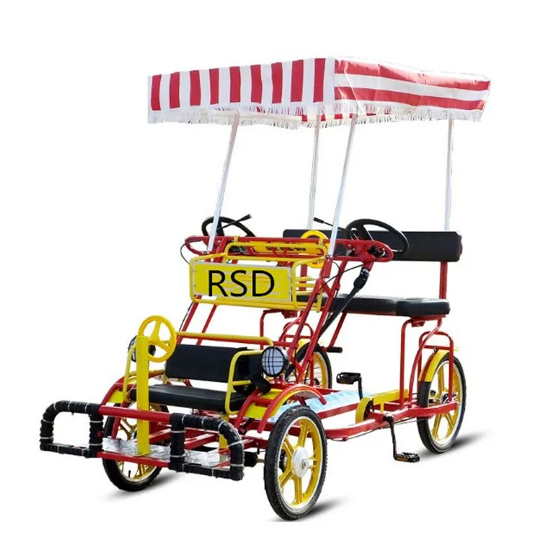Colorful Lover Park Quadricycle Bike - 4 Seater Fun Ride