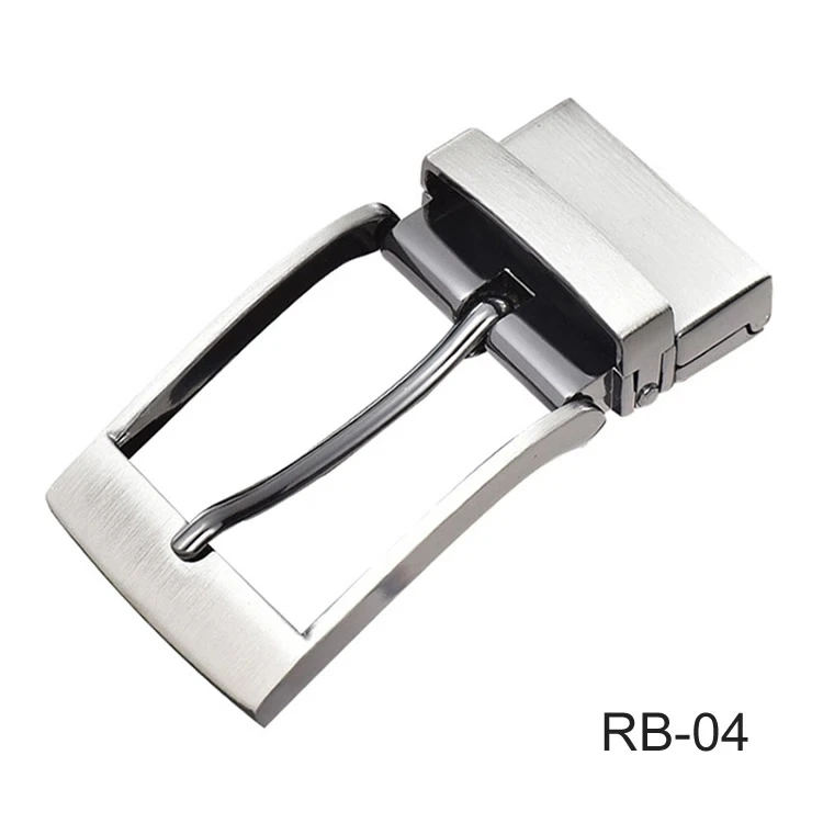 Classic Style Nickel Pin Buckle Turning Buckle Reversible Belt Buckle ...