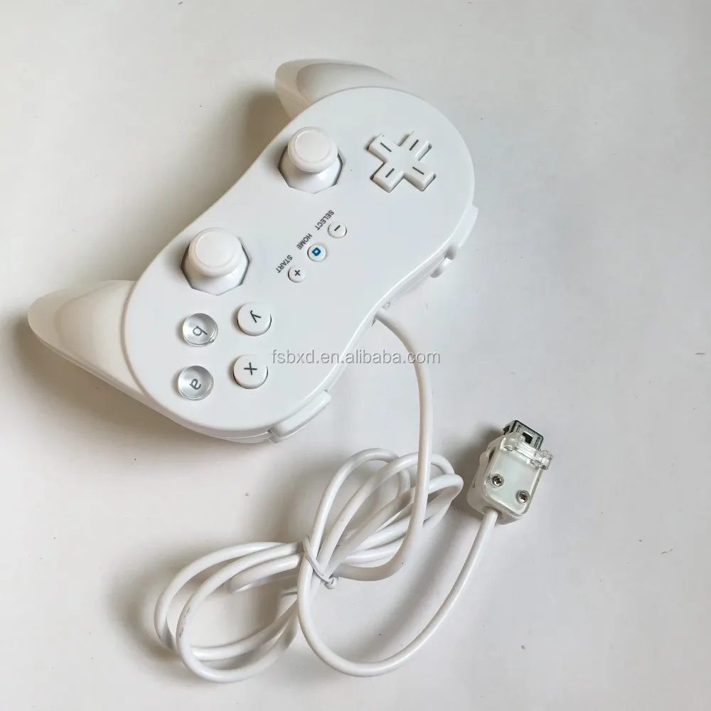 For Wii Classic Wired Game Controller For Nintendo Wii Gamepad Joystick ...