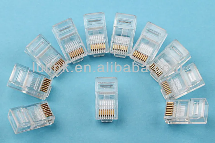 Cat6 Rj45 Modular Plugs Unshielded (utp) Network Connectors For 24awg ...