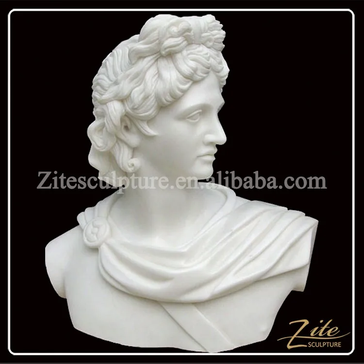 Western Style Classic Custom White Female Marble Head Bust Sculpture ...