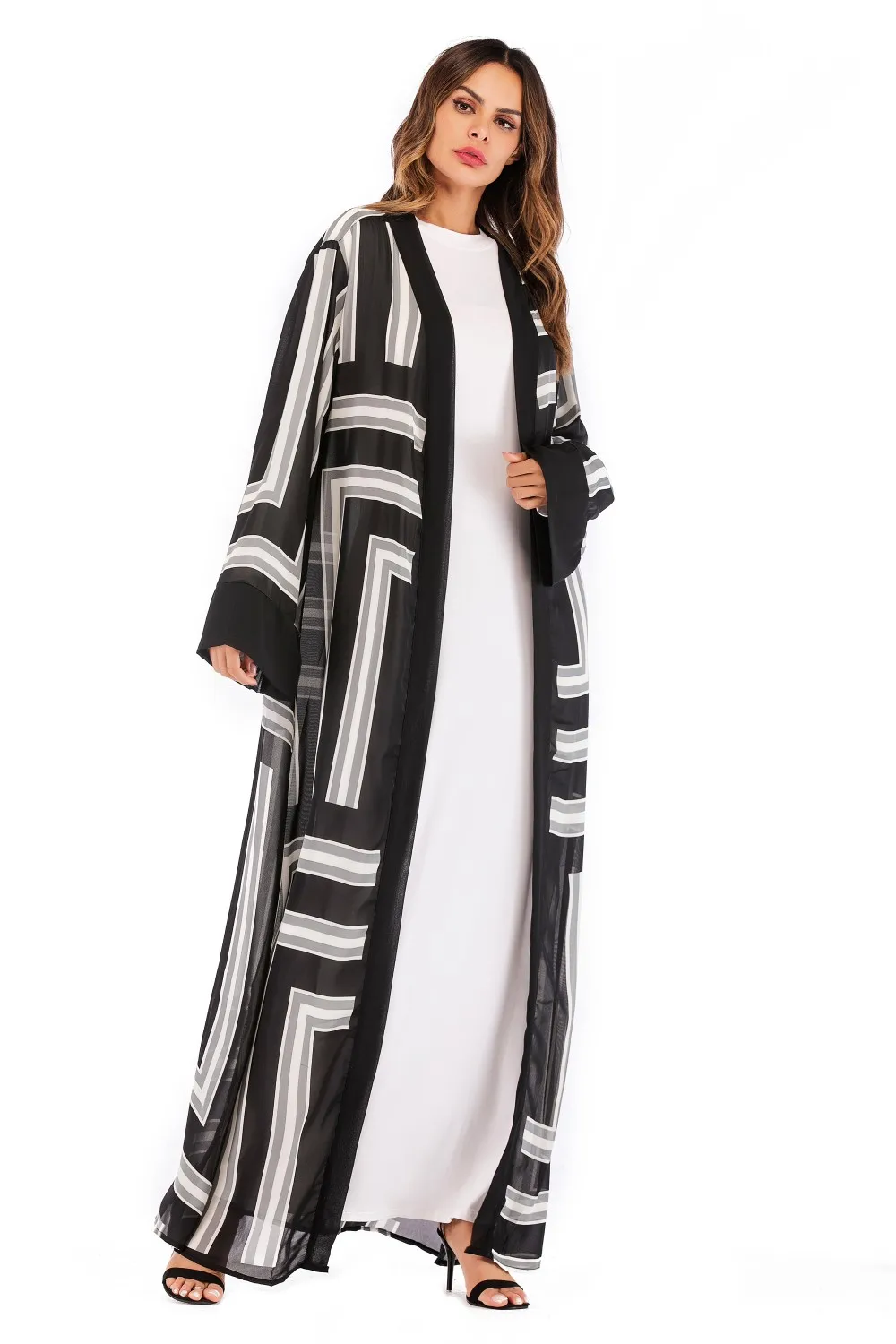 1666# New Design Model Turkish Online Print Burka Hijab Muslim Dress ...