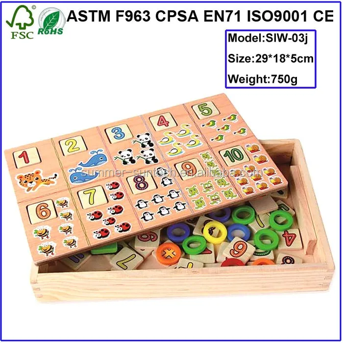 Top Sale Wooden Montessori Toys Wooden Multifunctional Digital ...