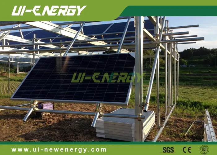 Custom Aluminum Ground Pv Mounting Structures 1mw Solar Farm - Buy ...