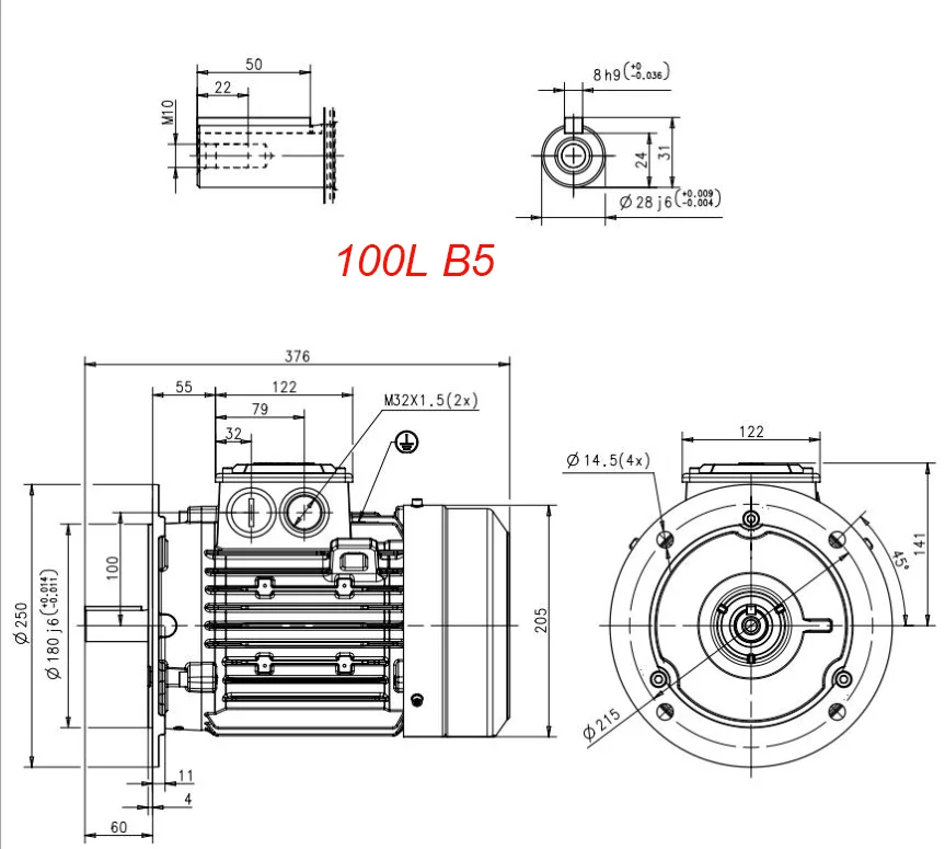 ABB M2BAX 1.5kw Motor - High Efficiency for Industrial Use