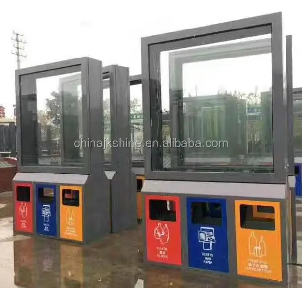 2020 Factory New Innovative Solar Powered 3 Compartments Recycle Trash ...