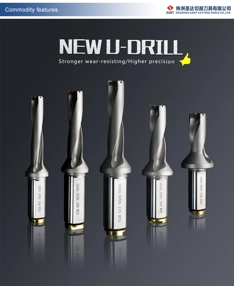 Indexable U Drill Drilling Tool With Carbide Insert - Buy Indexable U ...