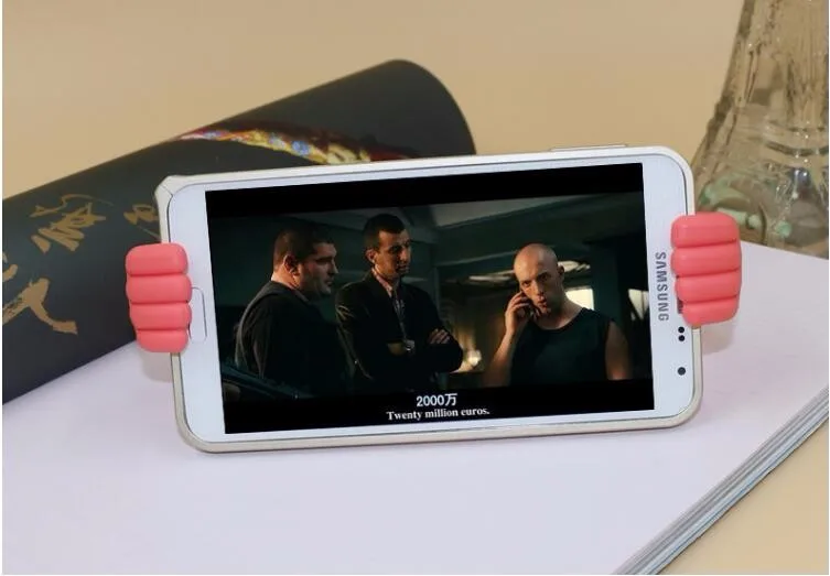 Hand Shaped Phone Holder Colorful Cell Phone Stand Flexible Smart Phone ...