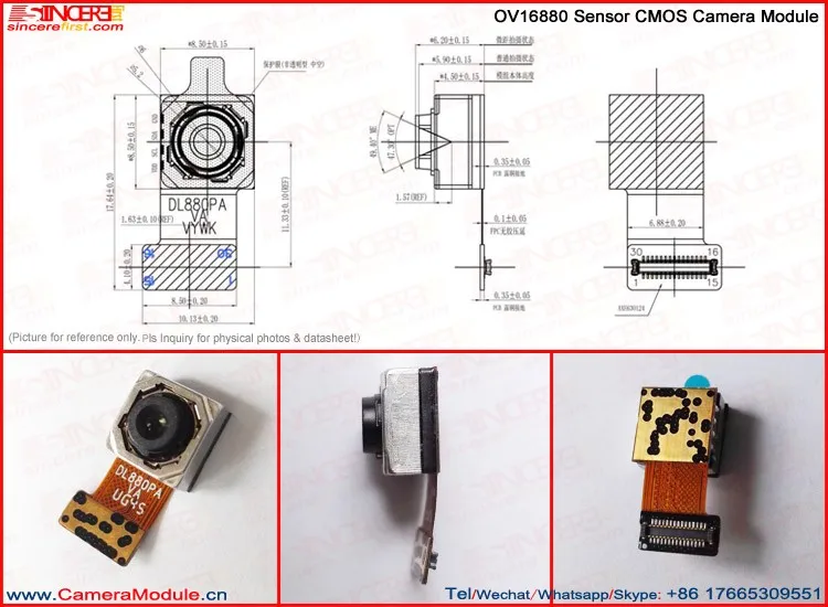 PDAF OV16880 Sensor - 16MP Cmos Camera Module with Warranty