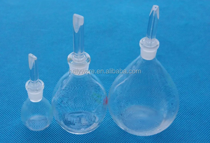 5ml 10ml 25ml 50 100 250ml Lab Use Glass Pycnometer Specific Gravity ...