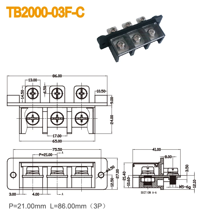 Low Price 6-way Terminal Block China Wholesale Barrier Strips Terminal ...