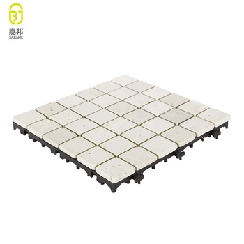 Chips Floor Design Unbreakable Travertine Slab Stone Portable Floor ...