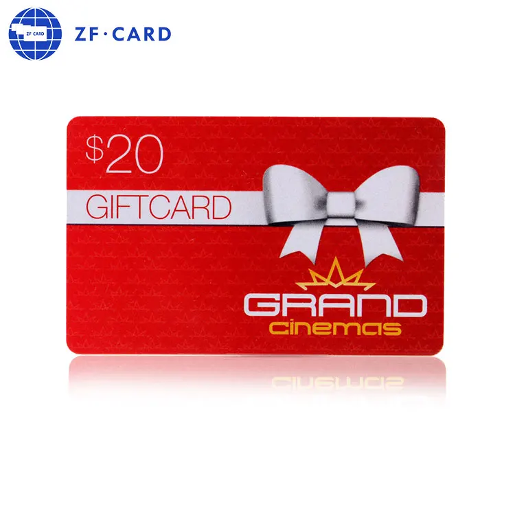 Gift Voucher Size CM - Fashion Design Plastic PVC Card