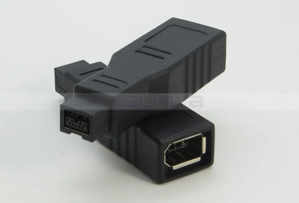 Black Firewire 400 To 800 Adapter - 6 Pin To 9 Pin Connector - Buy 6 ...