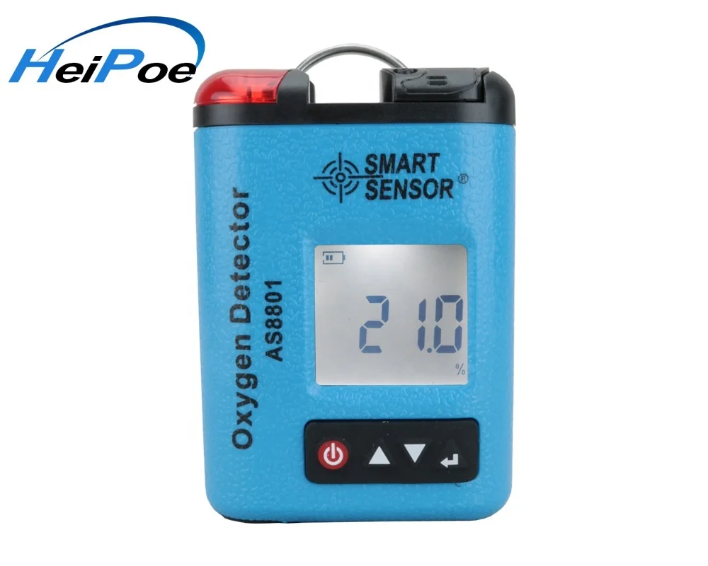 As8801 Oxygen Gas Monitor Detector 0~30% Vol Oxygen Leak Location ...