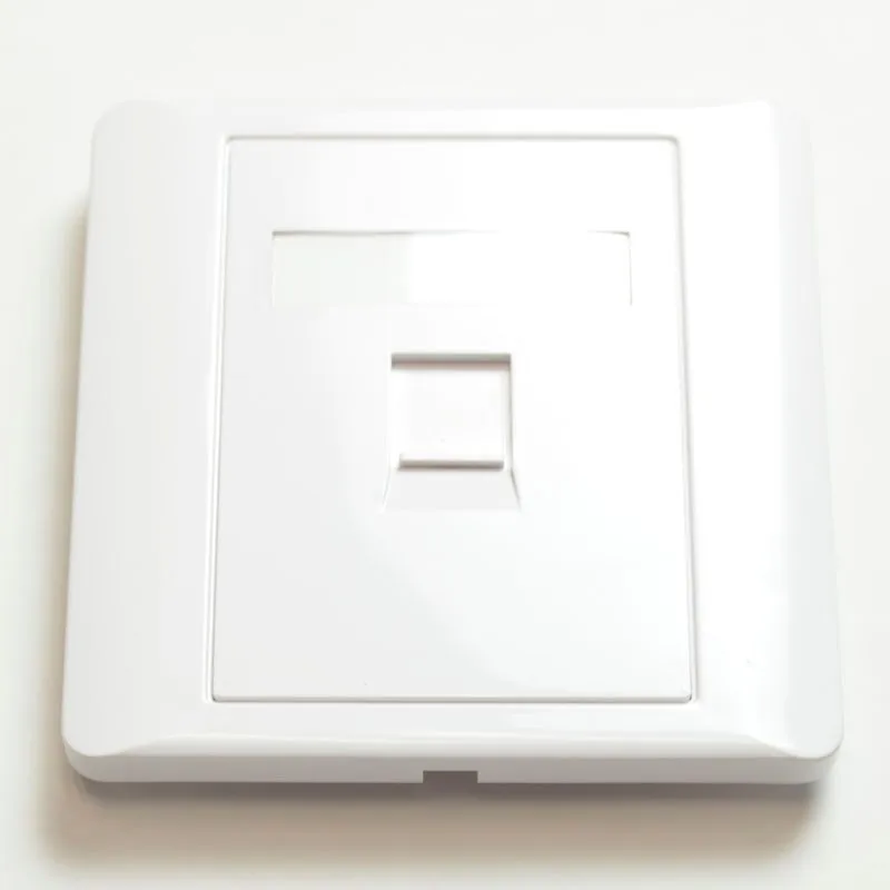 RJ45 Network Cable Face Plate - Dual Ports for Cat5 & Cat6