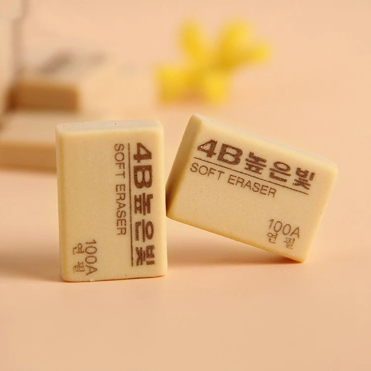 Wholesale 2B Examination Usage School Pencil Rubber Erasers for Kids