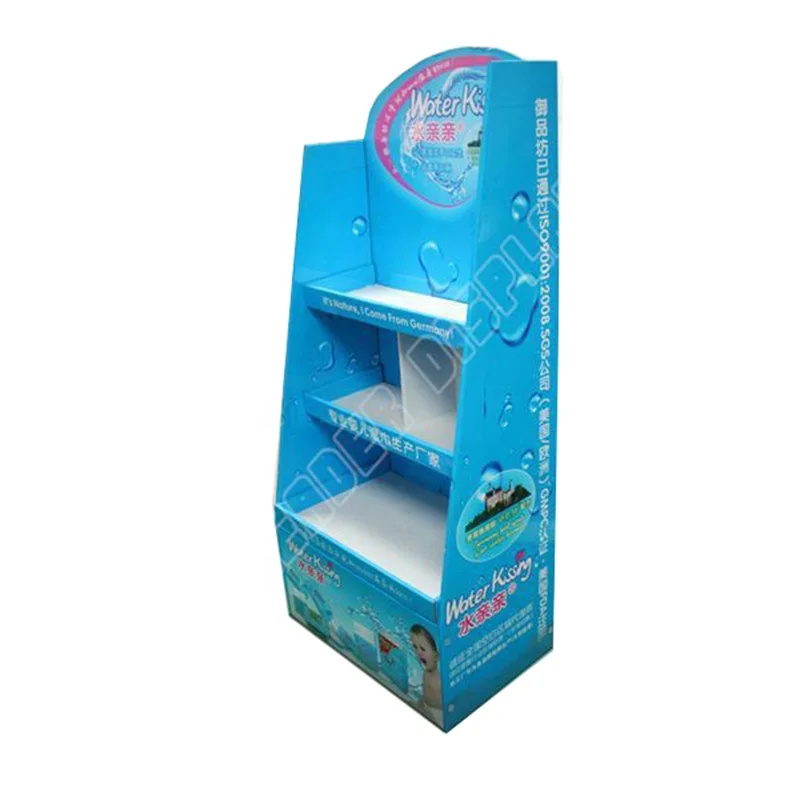 Oem Newsstand Newspaper Floor Display Pop Cardboard Paper Display Stand ...