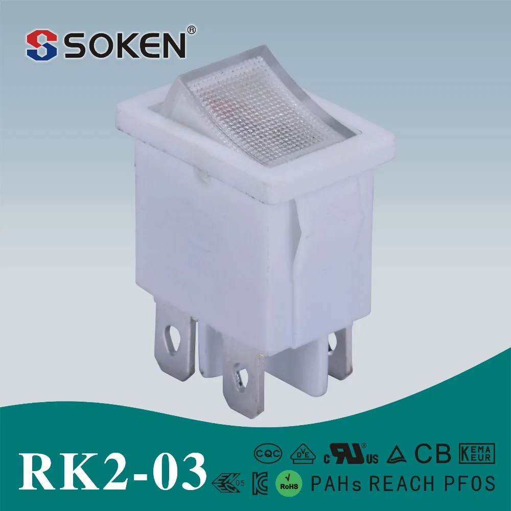 Soken Dpst Kema Keur Rk2-03 Kcd1-101 Rocker Switch 6a 12 V 250 Vac ...