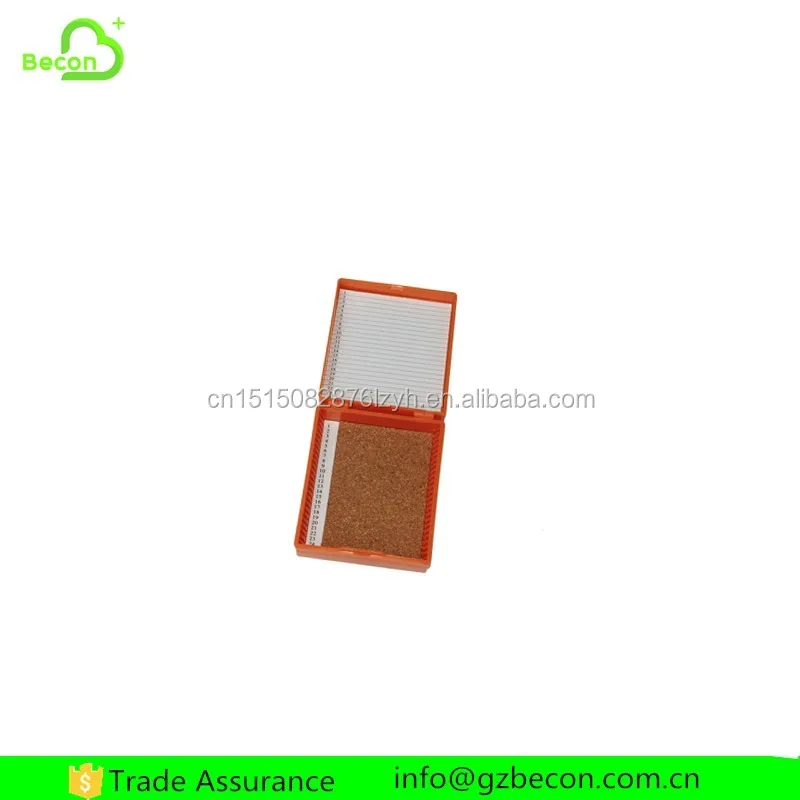 12 25 50 100 Slides Microscope Glass Slides Storage Box - Buy Slides ...
