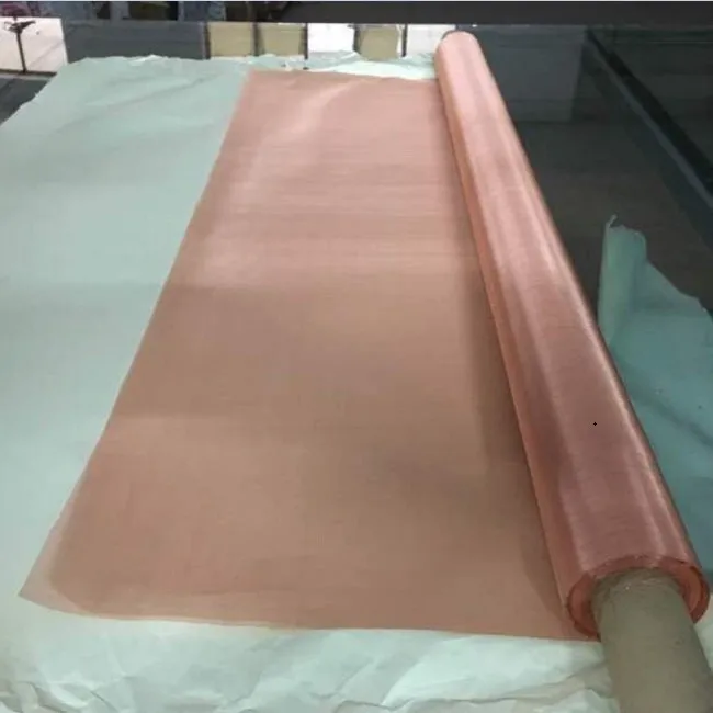 200 Mesh 75 Micron Pure Red Copper Copper Metallic Wire Woven Fabric ...