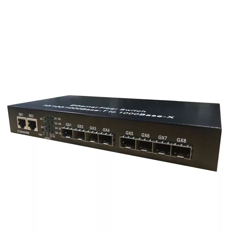 Powerlink Fiber Optic Network Switch 8port Gx Sfp +2ge Lan/tp Mini ...