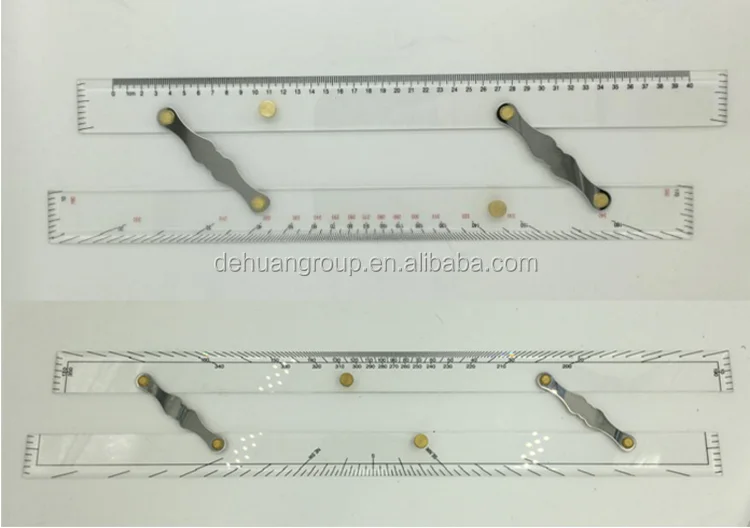 Customized Nautical Equipment Plastic Marine Navigation Parallel Ruler ...