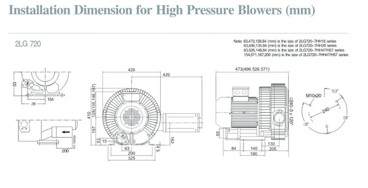7.5hp Double Stage 5.5kw High Pressure Vacuum Pump for CNC Router