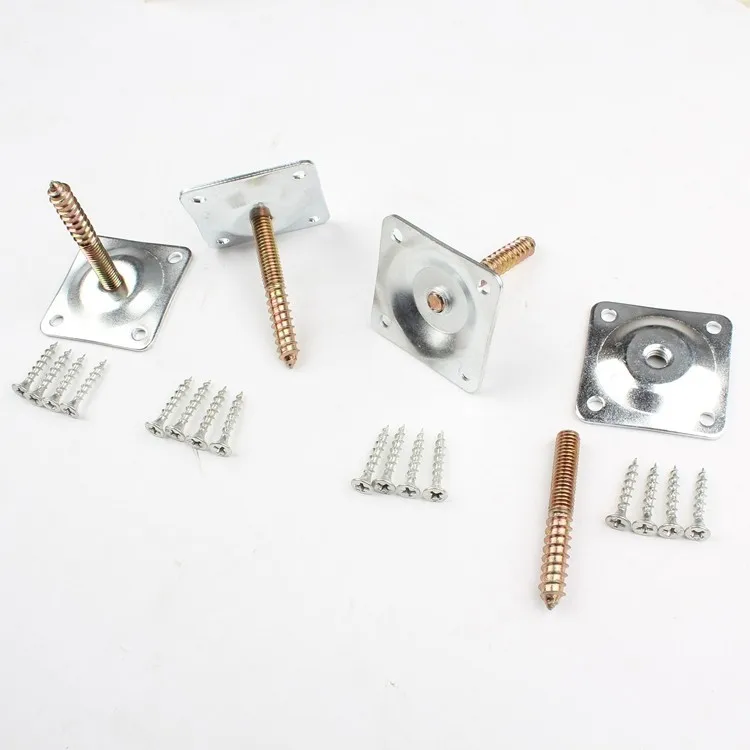 Furniture Hardware Heavy Duty Screw Mounting Plate M8 Or 5/16" Hanger ...