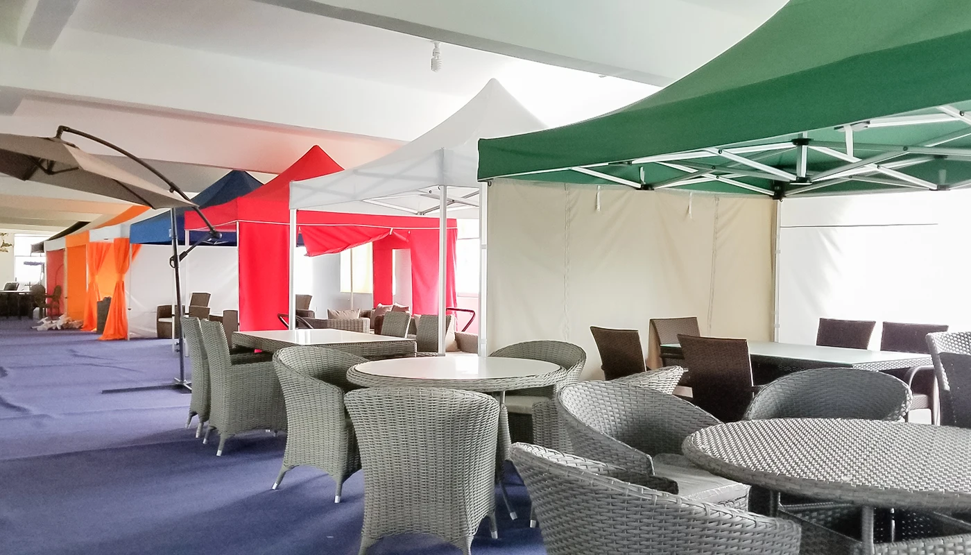 3x3 Portable Striped Commercial Enviroshade Canopy Tent