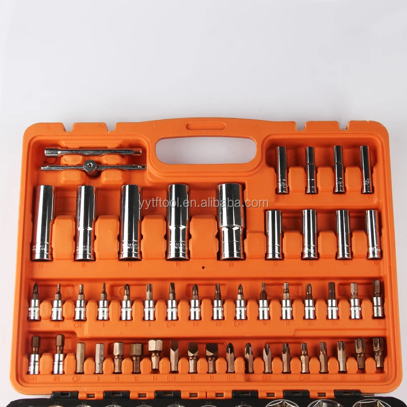 1/2"&1/4"dr.108pcs Socket Set &tool Kit 108 Pcs Socket Wrench Set - Buy ...