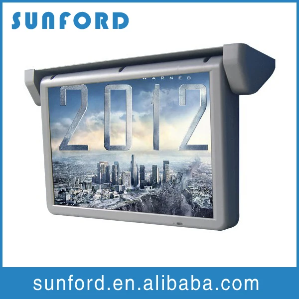 New Commercial Lcd Tv Screen Led Flip Down Roof Vehicle Roof Mount Tv ...