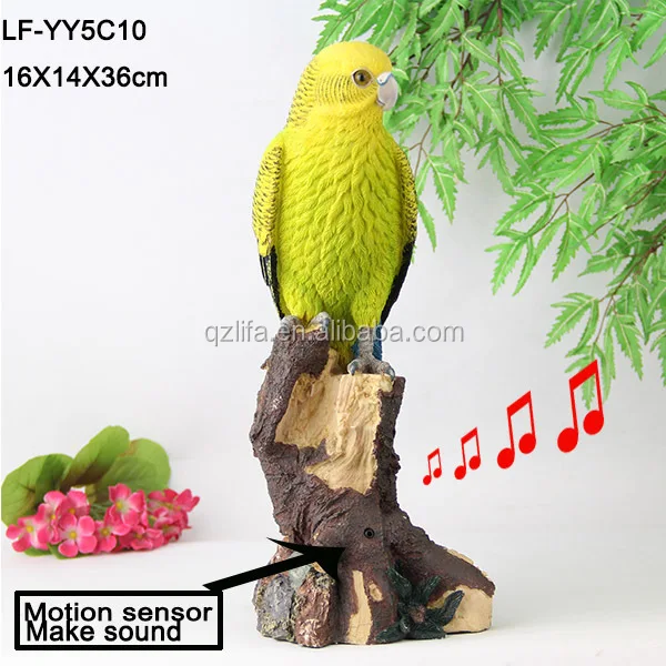 Polyresin Statue Motion Sensor Parrot Bird Sales - Buy Parrot Bird ...