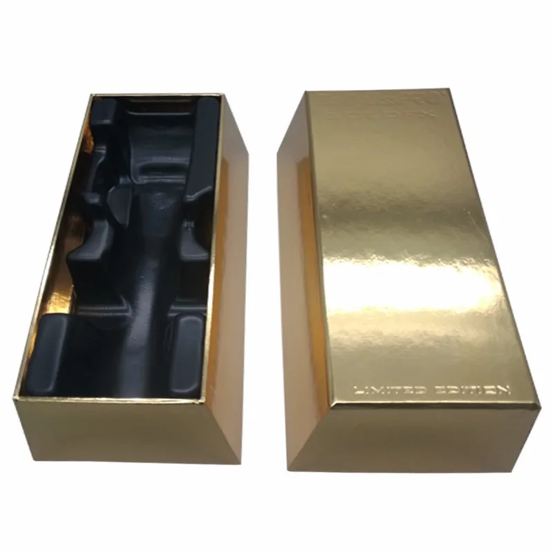 Gold Foil Paper Custom Cardboard Packaging Box With Embossing Logo ...