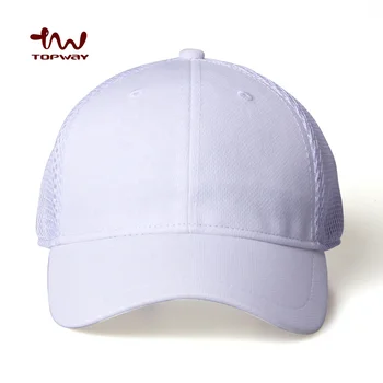 New Design 6 Panel Structured White Baseball Cap Blank With Performance ...