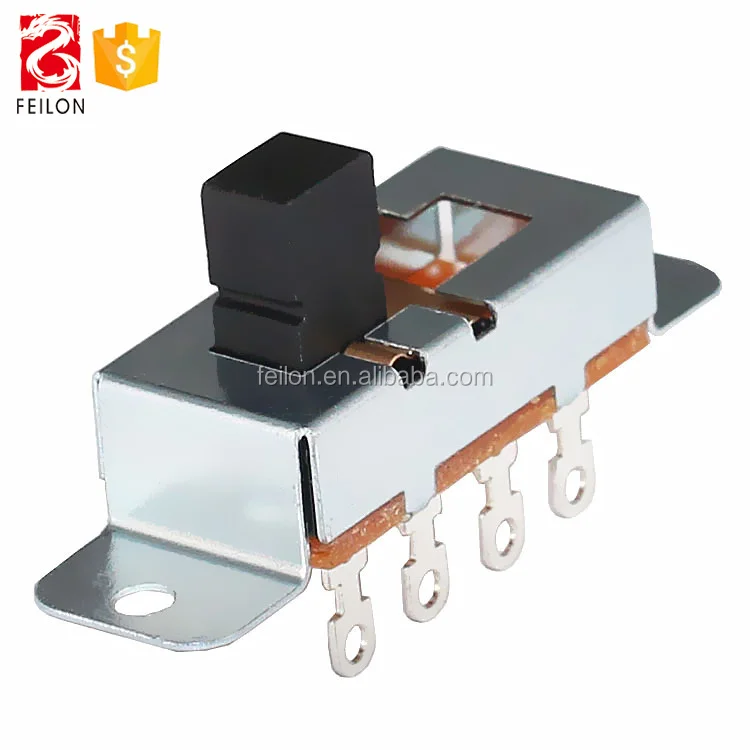 Double Pole Three Throw 3 Position Slide Switch 1A 250VAC