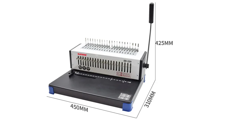 RAYSON SD-220 Comb Binder - Efficient A4 Binding Machine