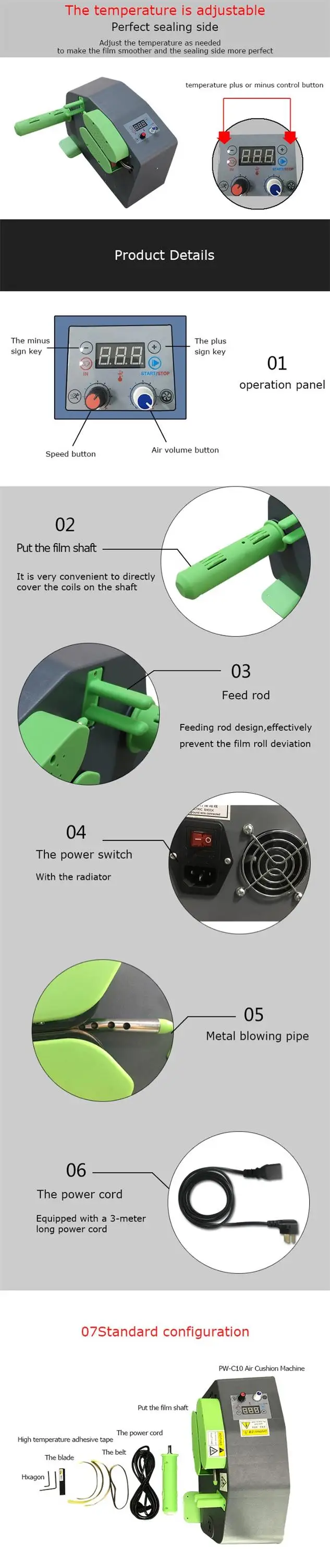 Small Heat Sealing Bubble Packaging Wrap Machine For Filling Air ...