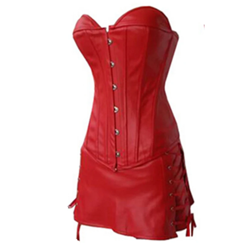 Women Strapless Leather Corset,Corset Lingerie For Corset Bustier ...