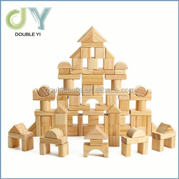 Eco-friendly Wood Building Blocks Early Childhood Educational Toys ...