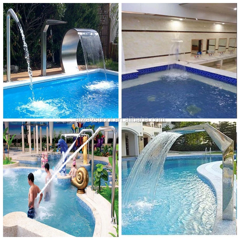 Garden Waterfall Pool Water Blade Cascade Pool Indoor Waterfall