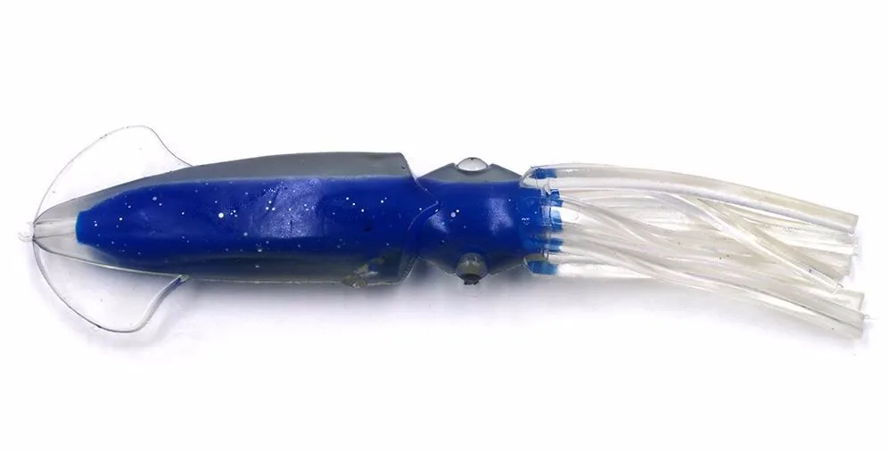 10 Piece Plastic Soft Rubber Squid Octopus Baits For Trolling Fishing ...