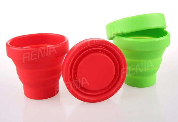 Renjia Silicone Rubber Folding Cup Silicone Rubber Drinking Cup ...