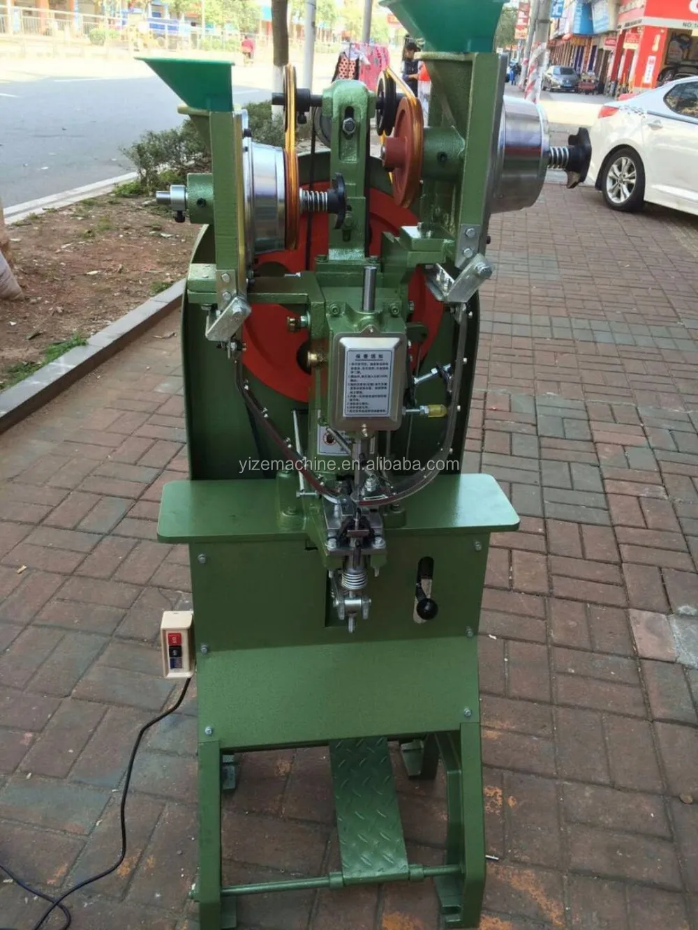 Automatic Metal Jeans Eyelet Button Punch Attaching Pressing Machine ...