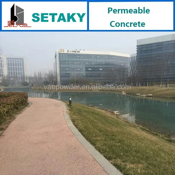 Colorful Water Permeable Concrete For Sponge City - Buy Colorful Water ...