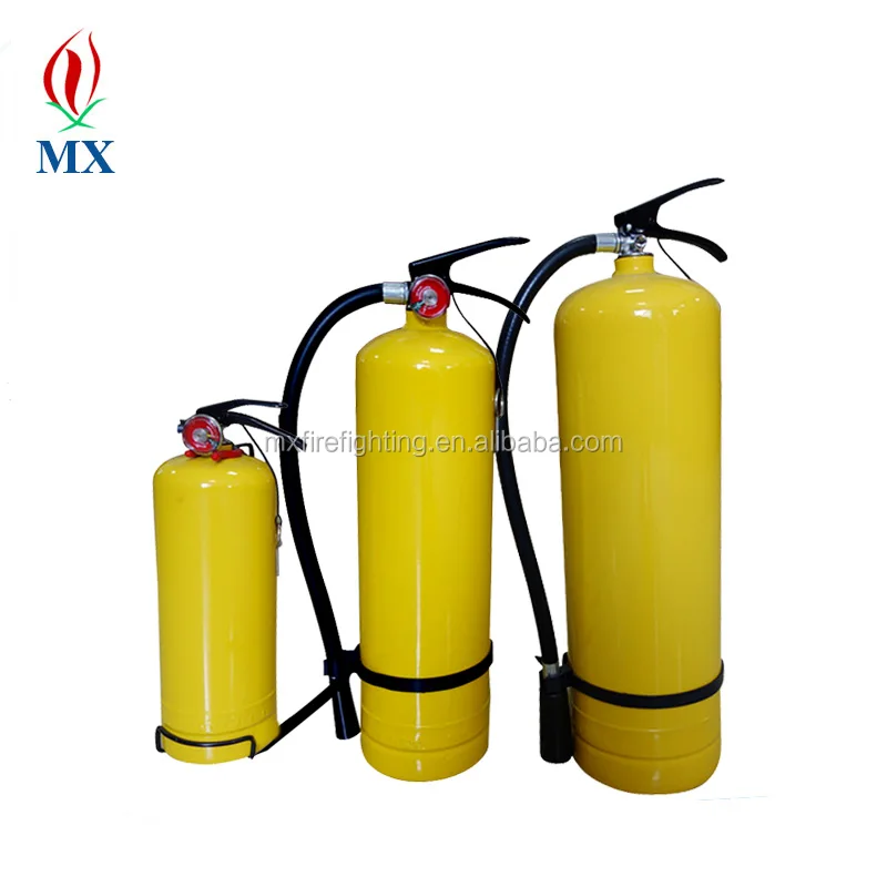 yellow abc powder fire extinguisher cylinder / fire fighting extintor ...