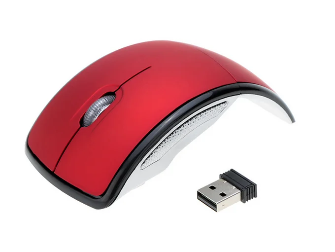 Oem Novelty Personalized Foldable Optical Wireless Mouse Without ...