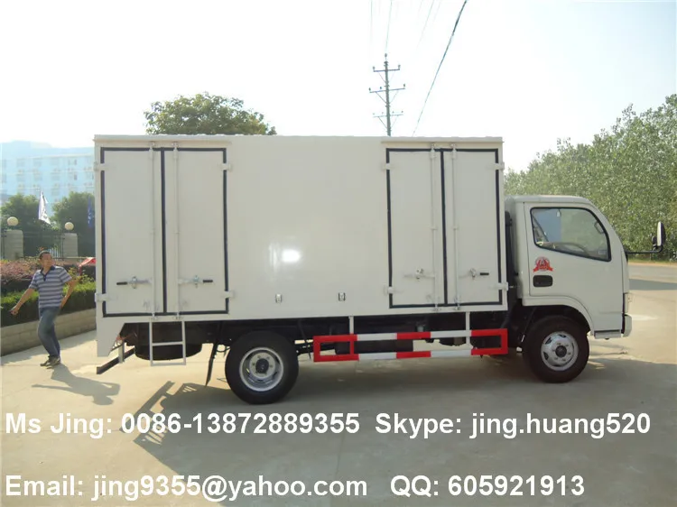 Dfac 3-5 T Small Steel Van Truck,Van Box Truck With 4 Side Doors - Buy ...